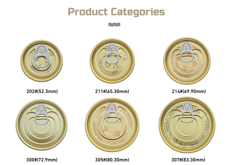 Easy open lid tin cans 211# - HongFeng EOE